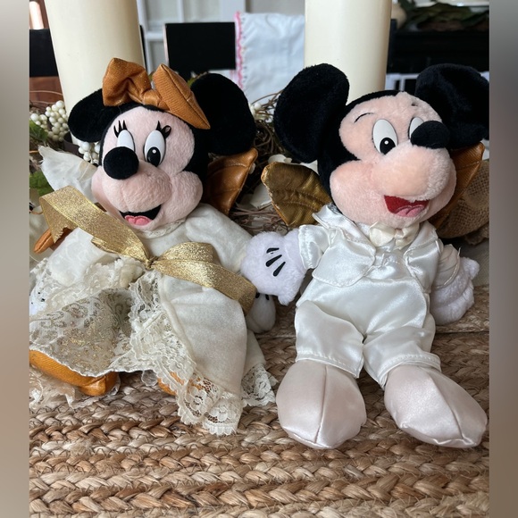 Disney | Toys | Walt Disney World Angel Mickey Angel Minnie Mouse Bean ...